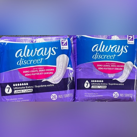 Always | Other | Always Discreet Ultimate 7 Drop Heavy Long Postpartum ...